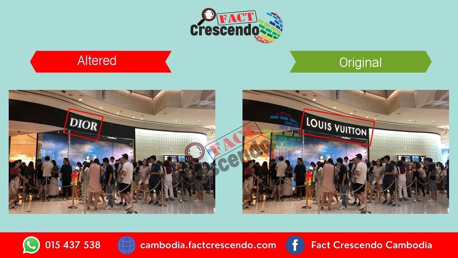 Is this a crowd of people buying Dior perfume in Chip Mong Noro Mall? - Fact Crescendo Cambodia ...